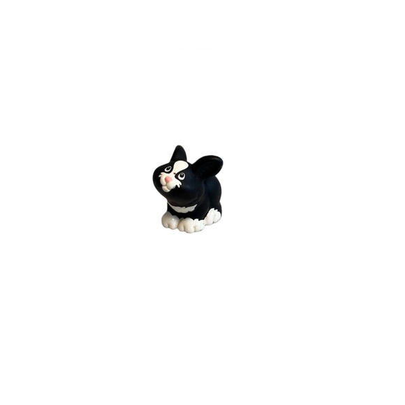 Toys | Fisherprice Little People Animal Black White Bunny Rabbit Figure ...